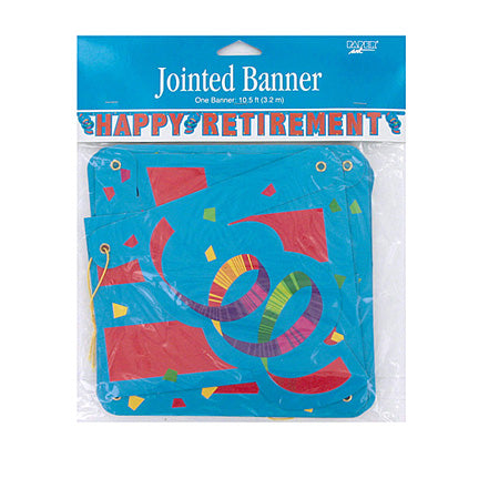 Streamer Celebration "Happy Retirement" Jointed Banner ...
